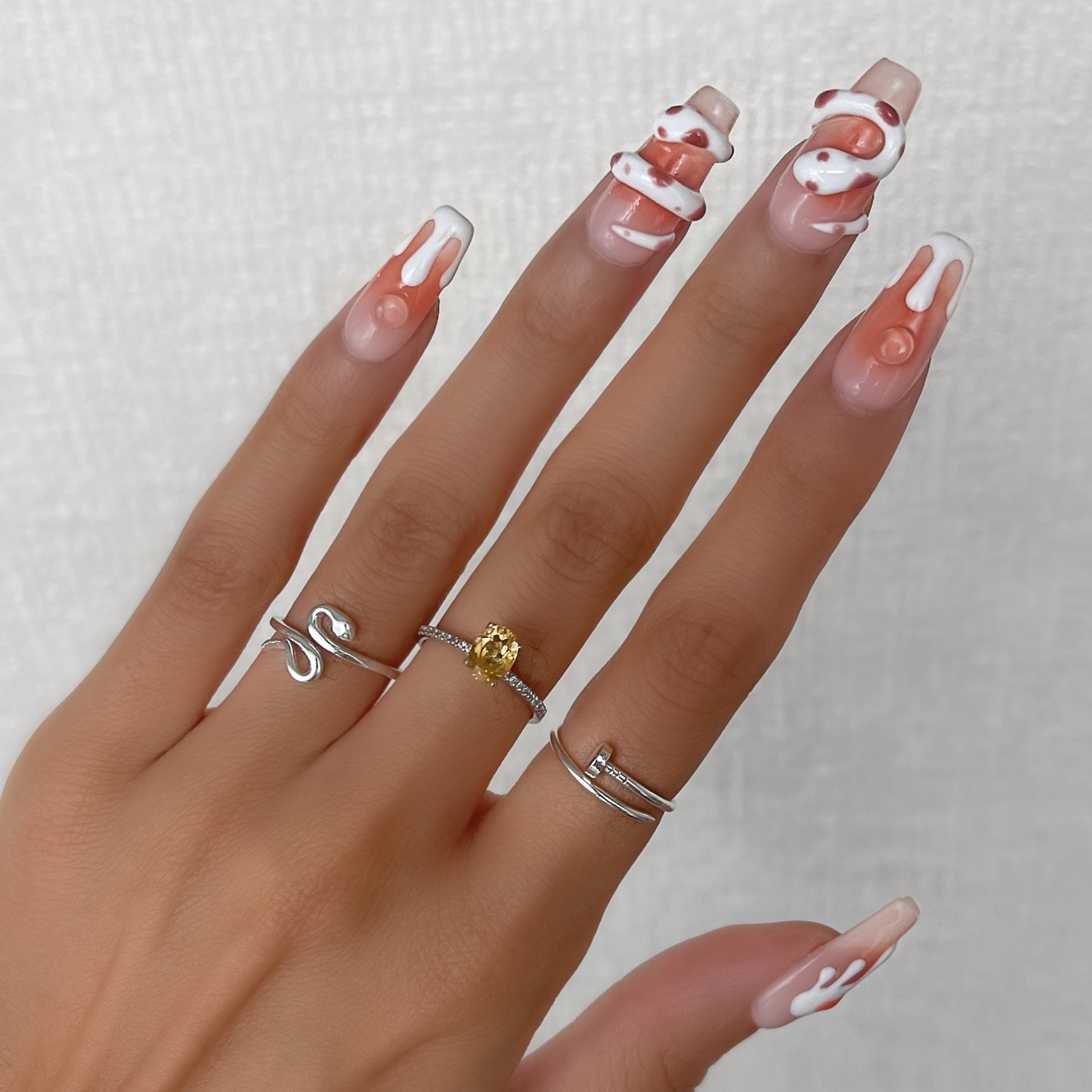 Angelic Serpent Luxury Handmade Press-On Nail Set – Beau Life Switzerland