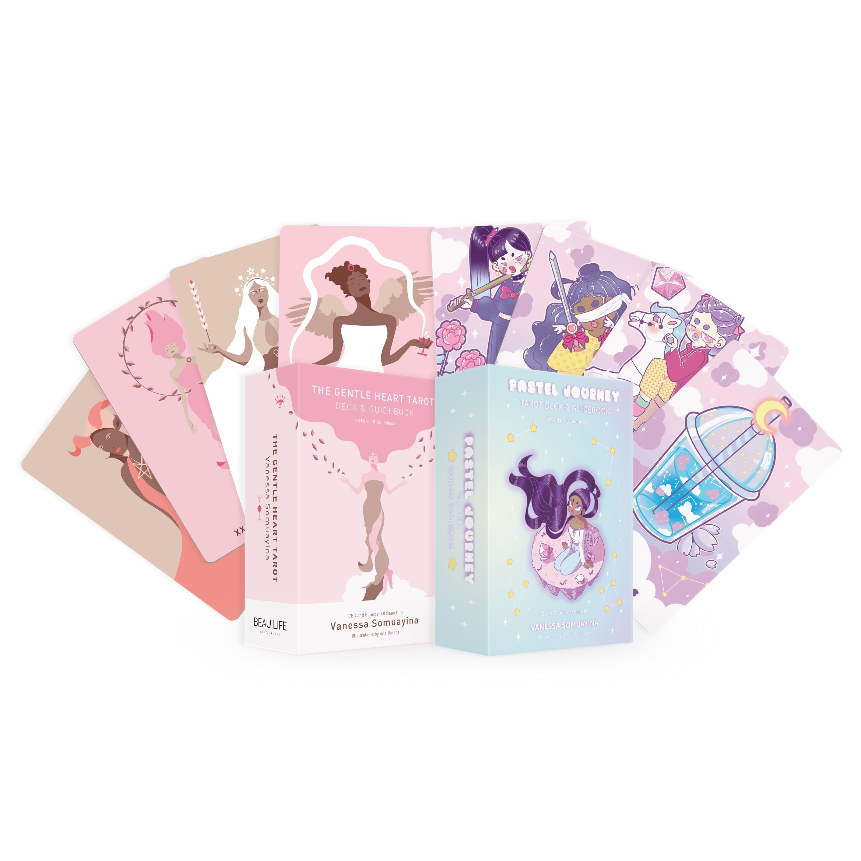 The Pastel Journey & Gentle Heart Tarot Deck Duo – Beau Life Switzerland